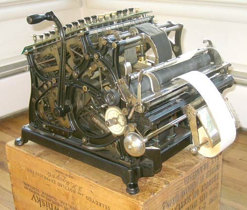 Inside BURROUGHS (B-WORKSHOP) BOOKKEEPING MACHINE